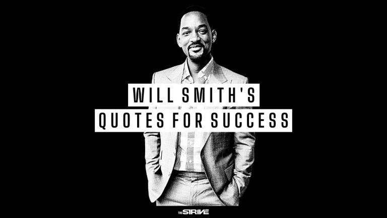 50+ Inspirational Will Smith Quotes For Success - The STRIVE